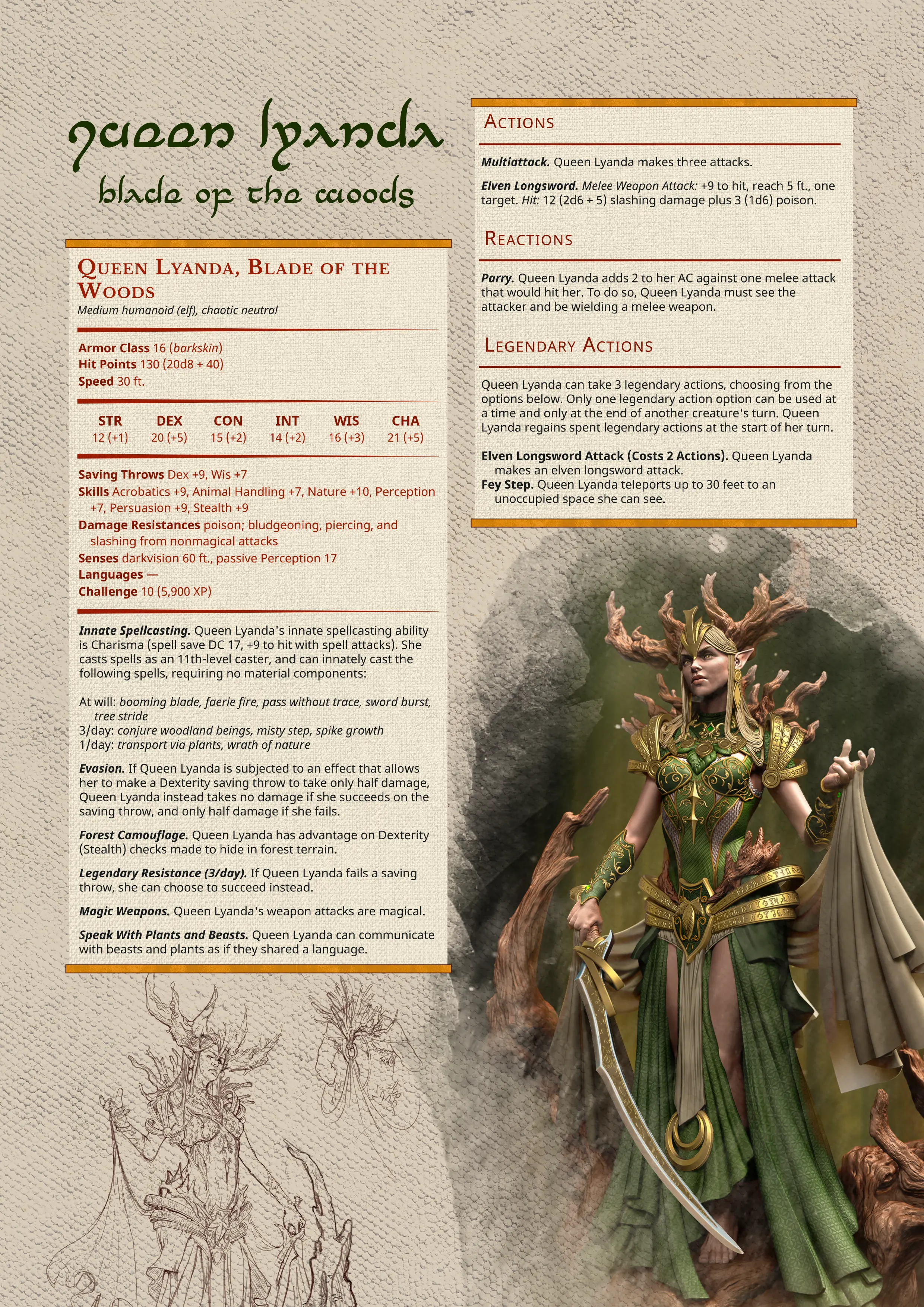 3D打印模型 | 3MF文件 | 【Loot Studios】Queen Lyanda 预支撑 1.58G | 创想云