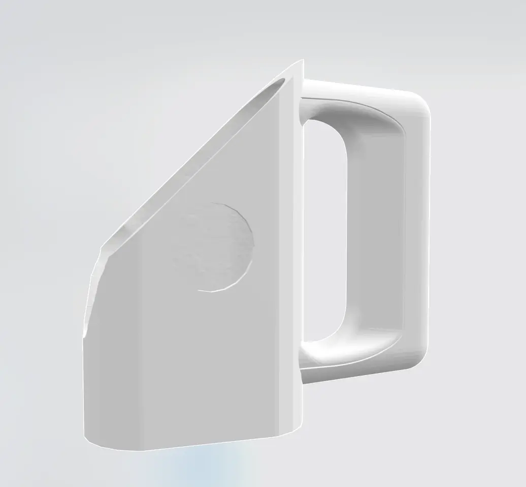 免费3D打印机零件STL下载 - CR Scan Lizard Handle 手持手柄 - 蓝狐