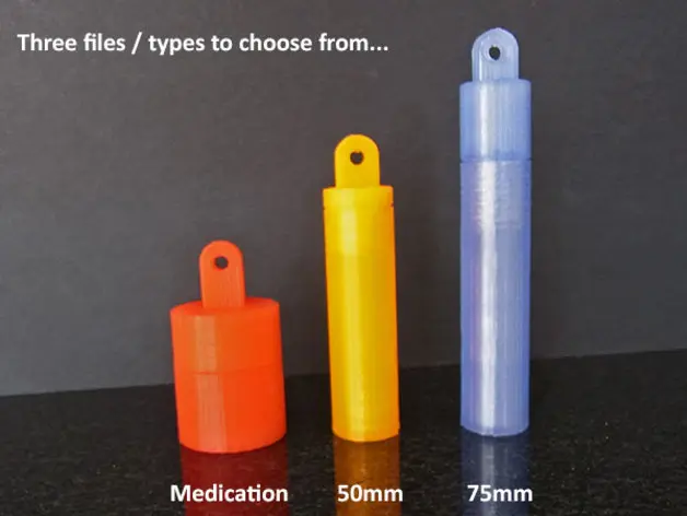 免费家居装饰与摆件STL下载 - Key_Fob_Containers防水仓 - 紫云💃