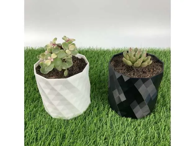 免费其他STL下载 - 花盆 Low_Poly_Pot - FDM-模型搬运工