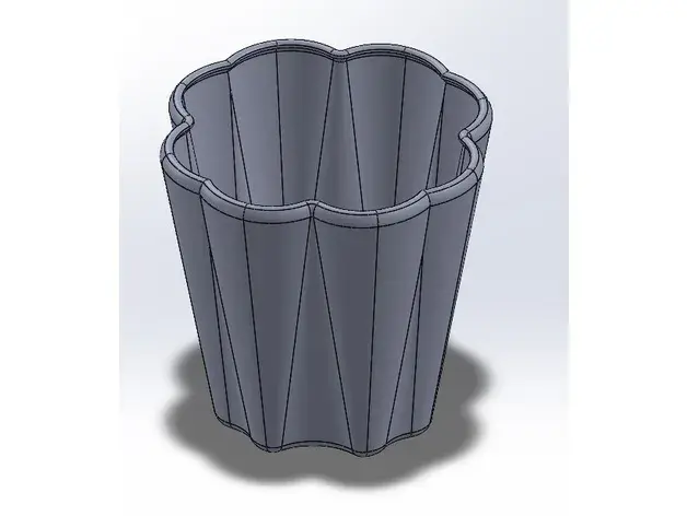 免费其他STL下载 - 花瓶/花盆/笔筒 Rose_Vase_or_Pot - FDM-模型搬运工