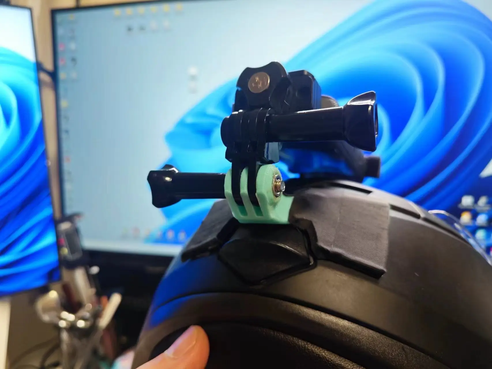 其他STL下载 - LS2 FF345 头盔支架gopro接口 - 丶冒泡