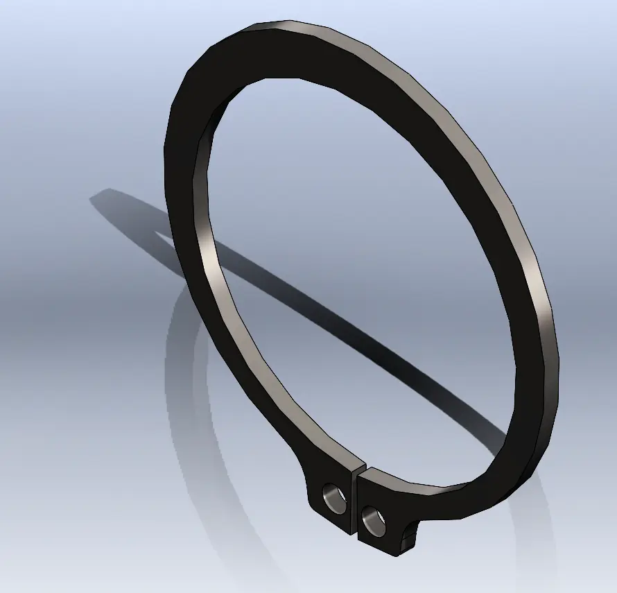 工具与零配件STL下载 - circlip for shafts normal_din - Belong