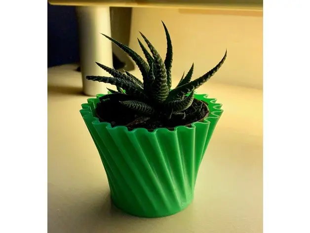 免费其他STL下载 - 花盆 Flower_Pot_-_Wave_Design_-_VASE_MODE - FDM-模型搬运工