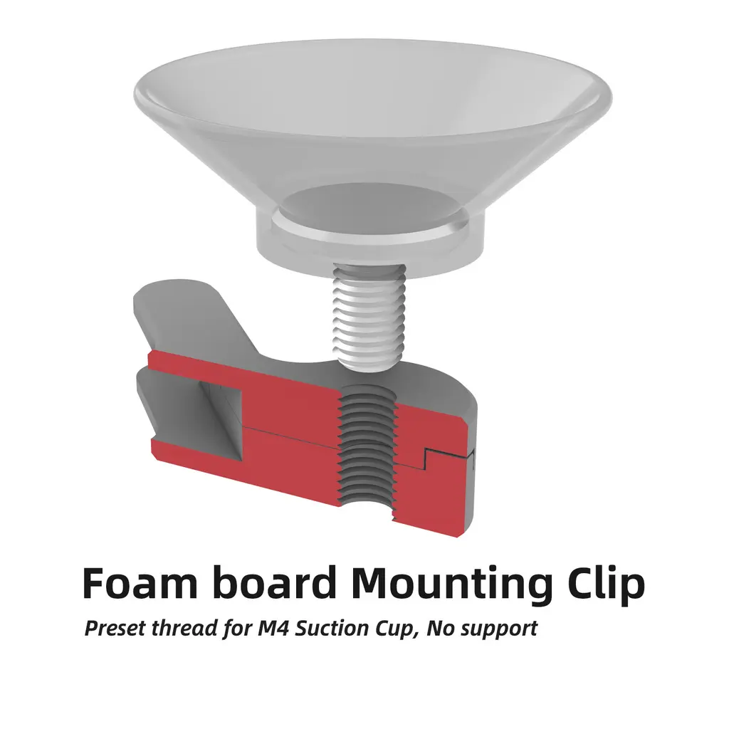 3D打印模型 | 3MF文件 | Foam board Mounting Clip | 创想云
