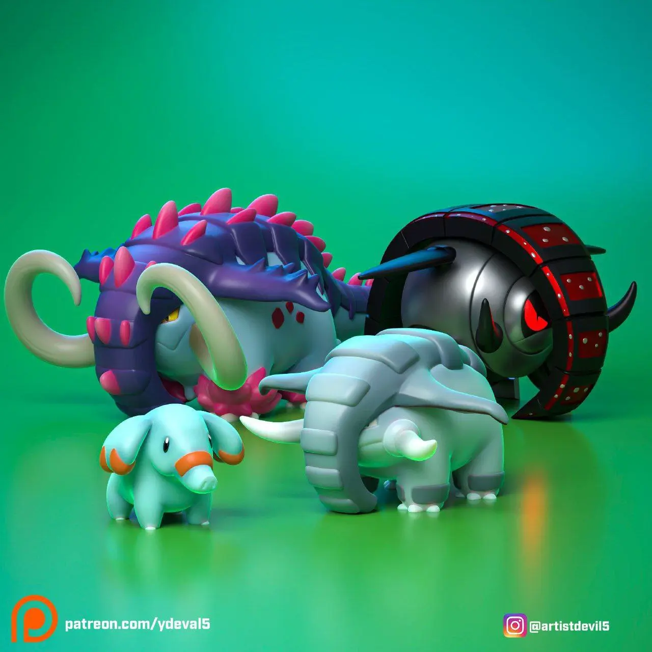 免费其他STL下载 - Phanpy Evolution - 涛呀