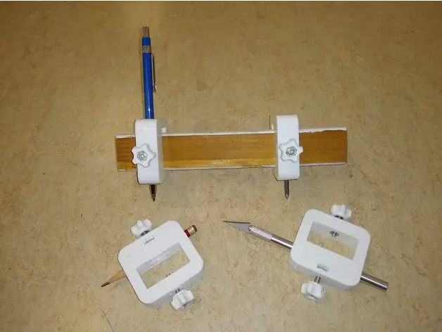 免费工具与零配件STL下载 - Beam_Compass___Trammel_Points___Circle_Cutter - 紫云💃