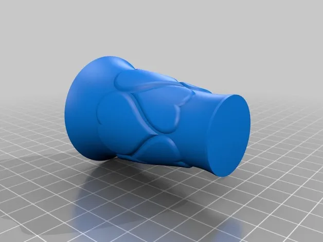 免费其他STL下载 - 花瓶 Super_embossed_Heart_vase - FDM-模型搬运工