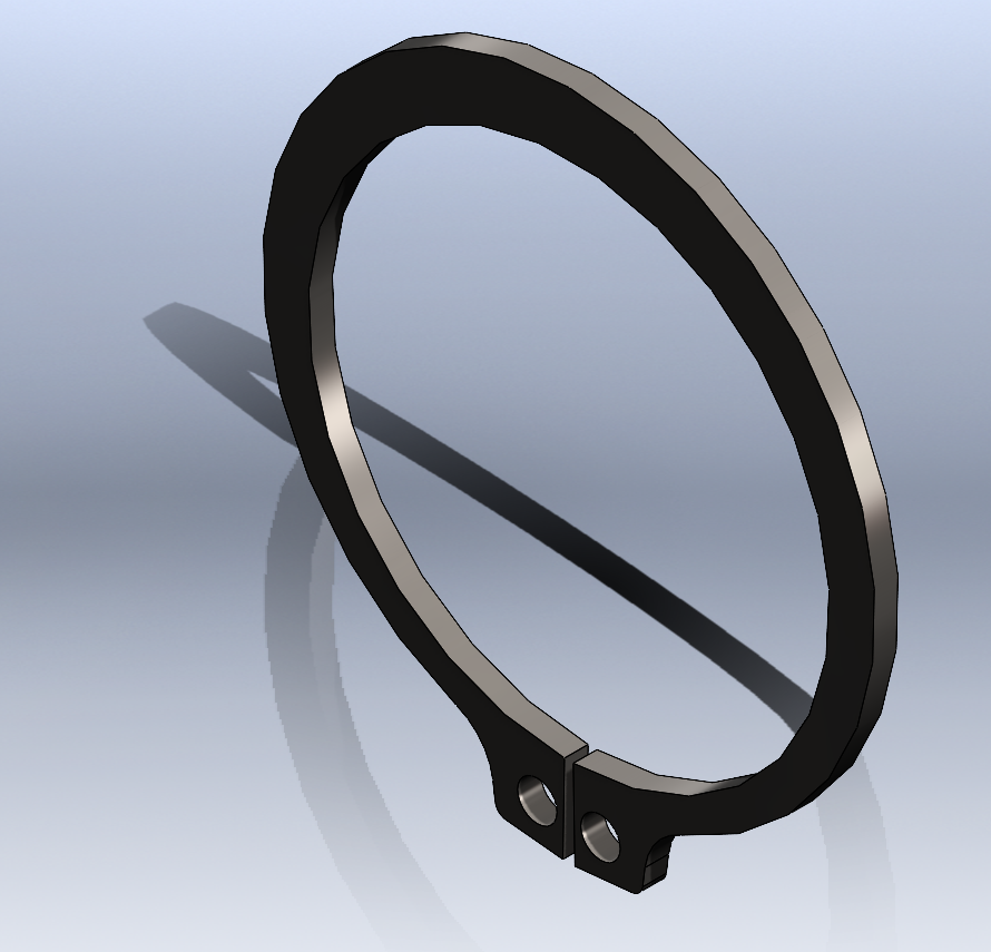 circlip for shafts normal_din | 3D模型下载 | 创想云