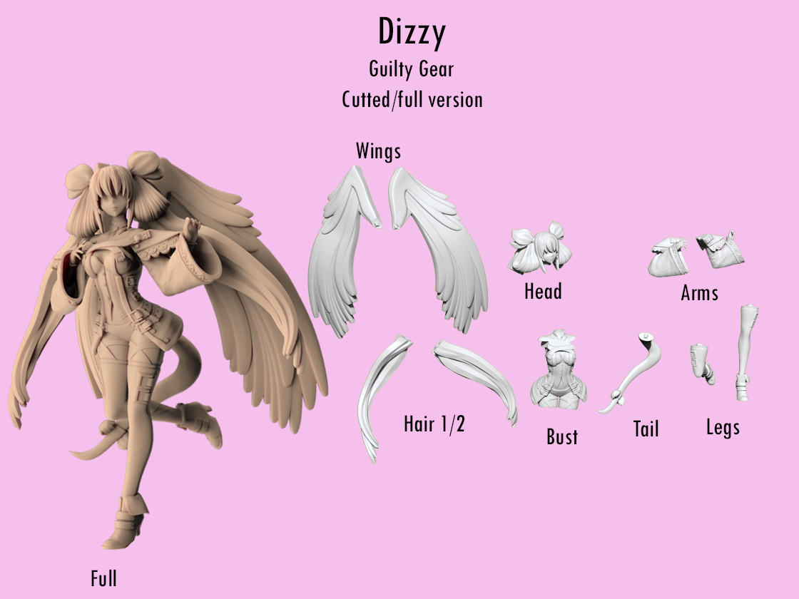 罪恶装备 未知次元 启示者-Dizzy | 3D模型下载 | 创想云