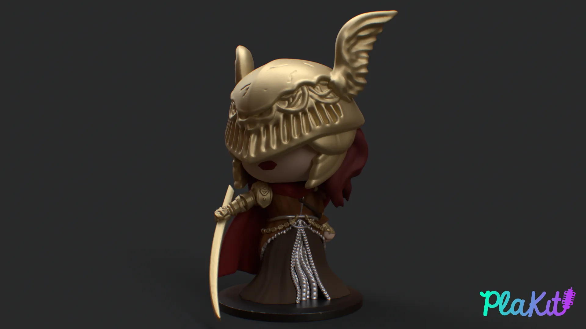 免费其他STL下载 - Q版Boneco Chibi Malenia - 左岸河畔