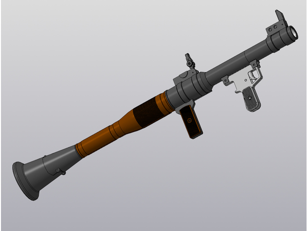 RPG-7 airshoft 火箭增程式无后坐力炮 | 3D模型下载 | 创想云