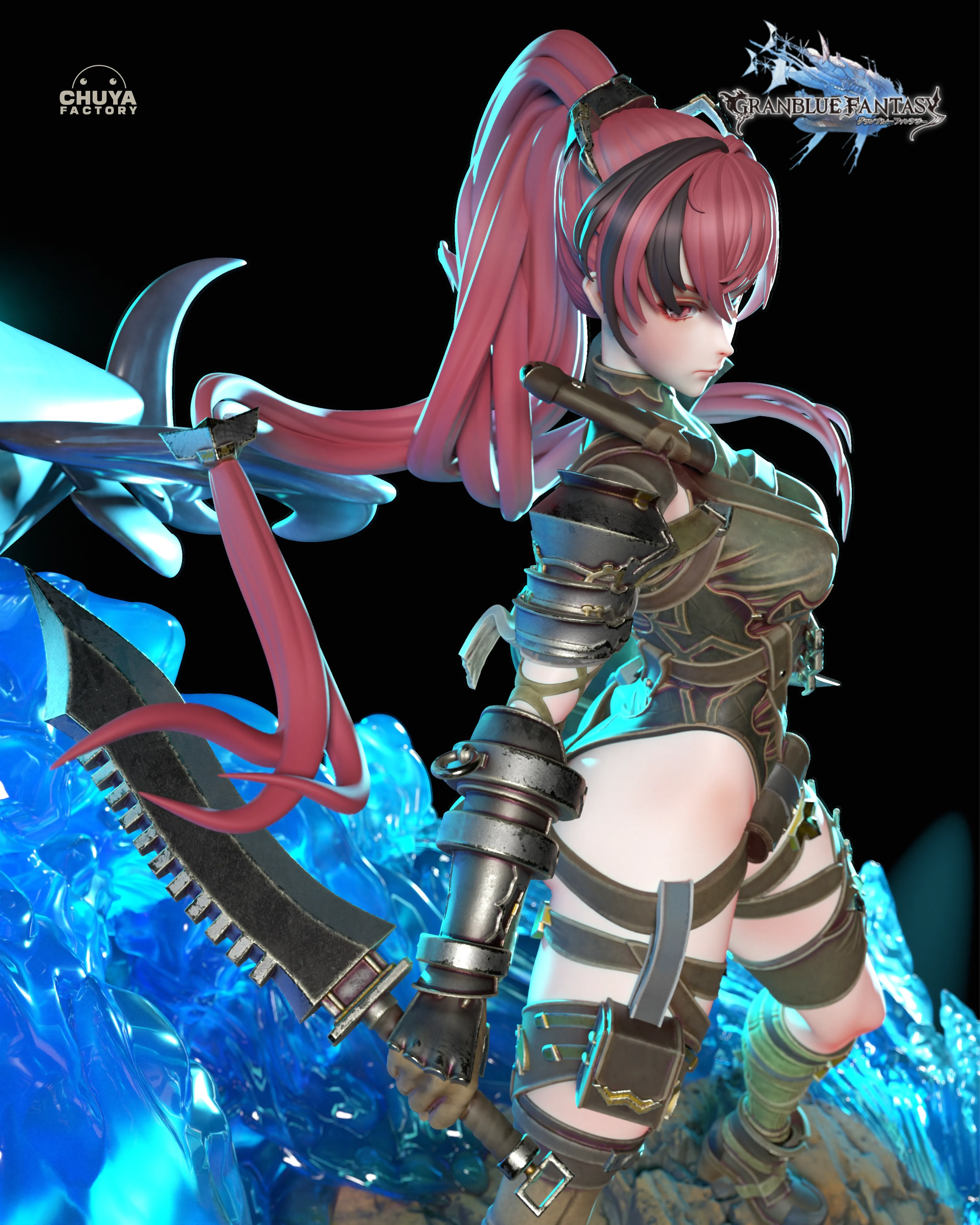 免费其他STL下载 - 《碧蓝幻想》鲨鱼少女梅格 - 左岸河畔