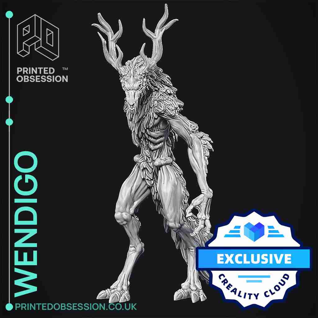 Wendigo - Full Figurine - Halloween Monster - 创想云 独家模型 | 3D模型下载 | 创想云
