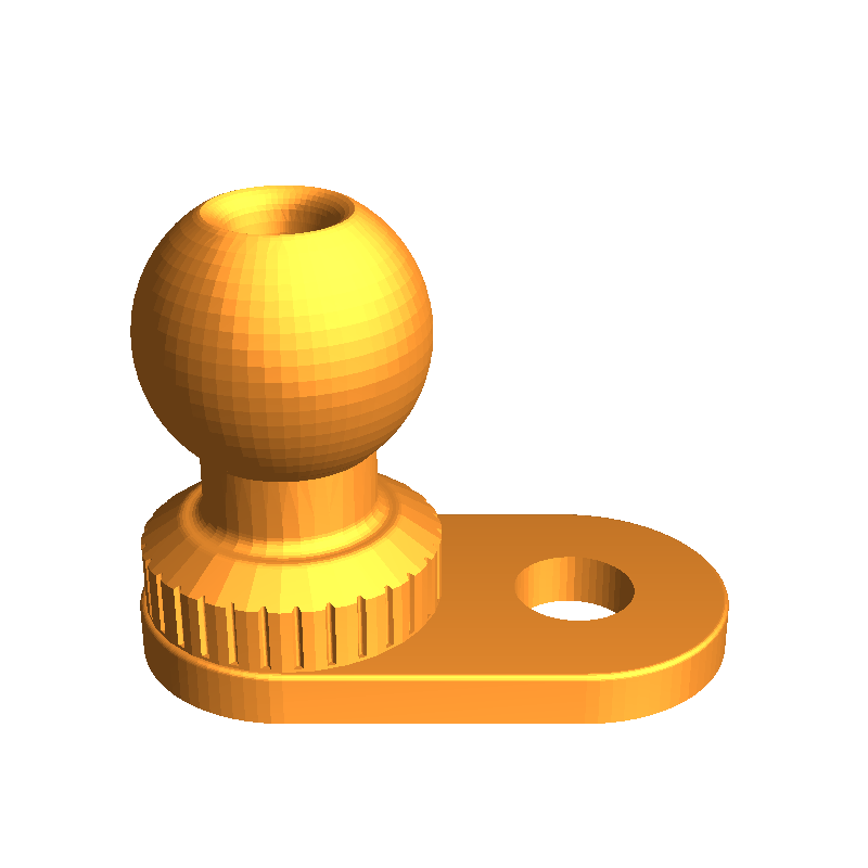 3D打印模型 | 3MF文件 | Locking_Ball___Socket_Arm_with_free_Harbor_Freight_bed ...