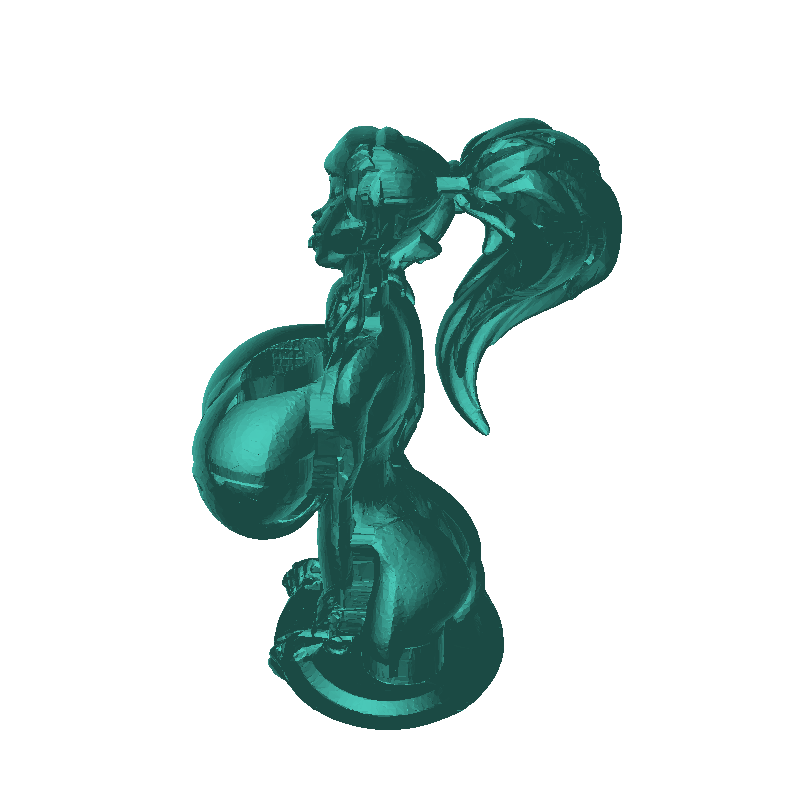 免费其他STL下载 - Texelion - 黑暗精灵棋子 - 发丝er