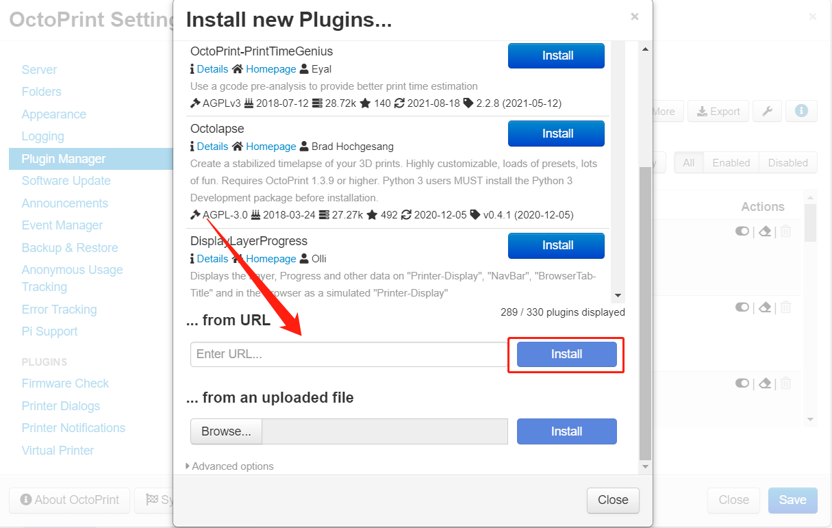 Octoprint安装创想云插件及配网教程 | 创想云